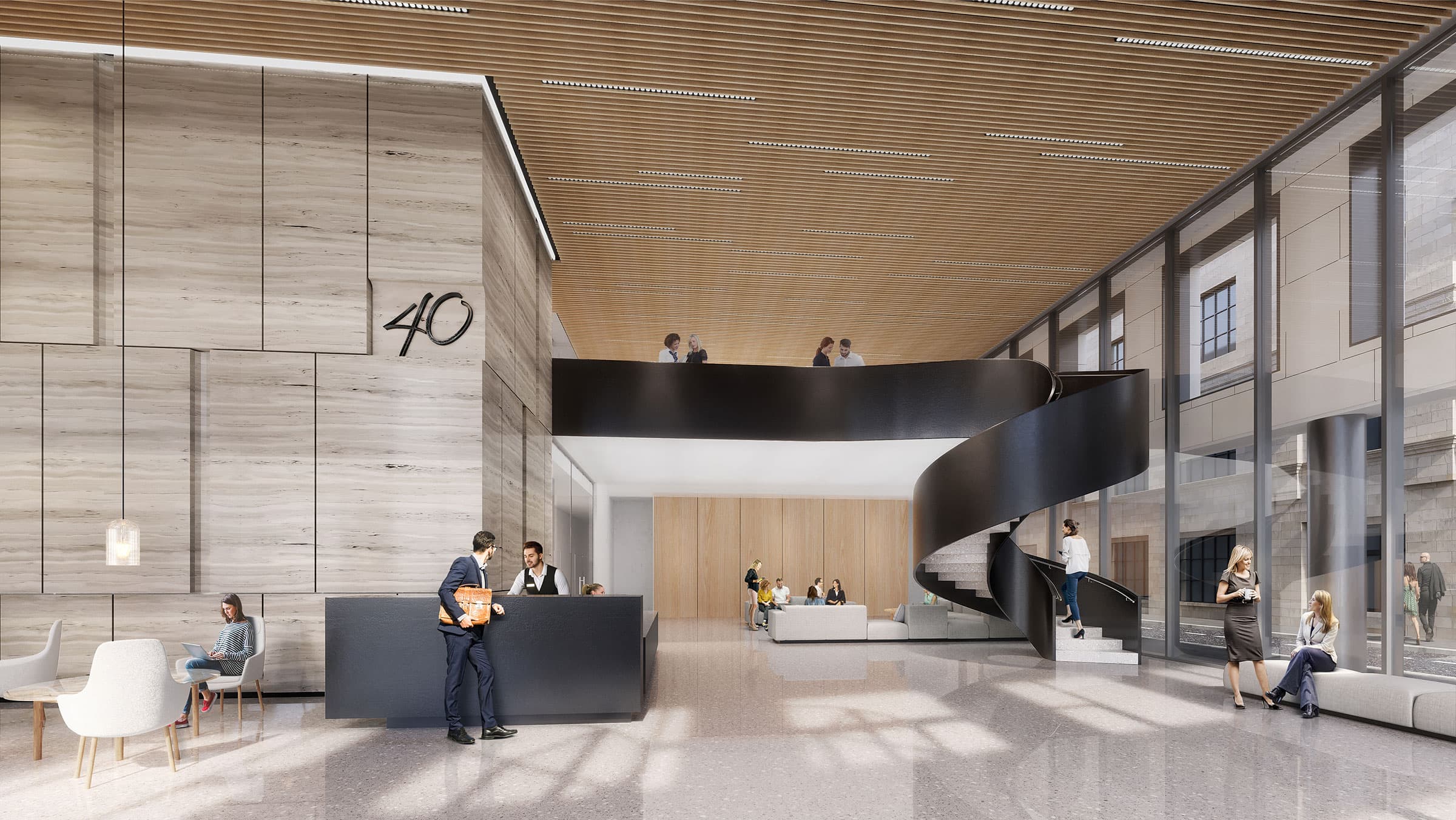 40 Broadway | Architecture, Interiors | Workplace | 3DReid